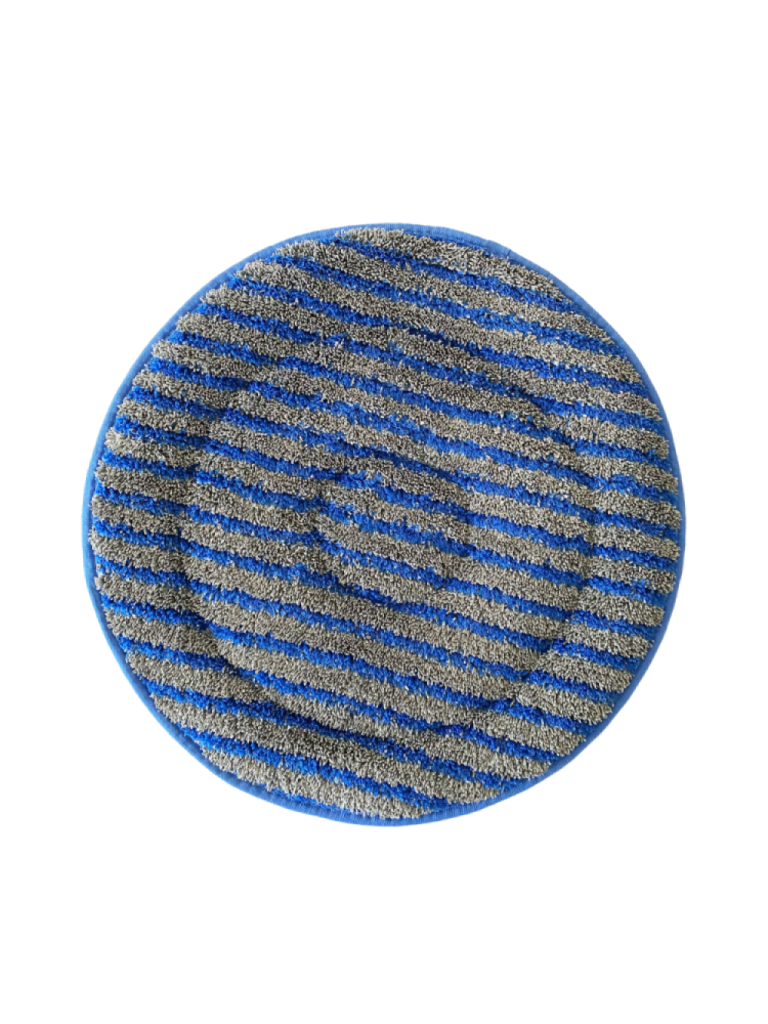 IMEC Microfiber Carpet Bonnet Cleaning Pad With Blue Strip 17" - iMEC