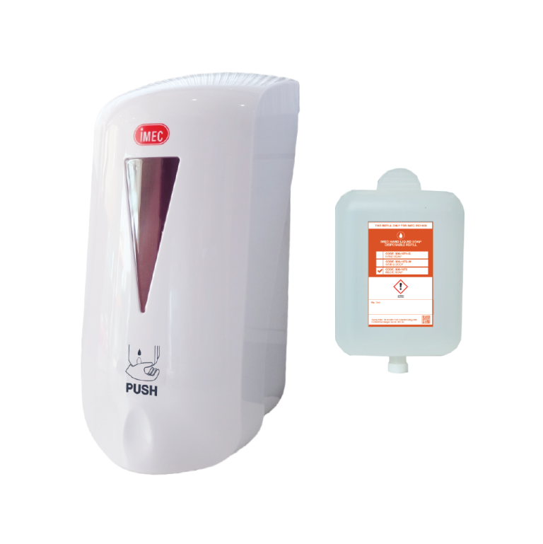 IMEC IRD1000 - Manual Liquid Soap Dispenser, Disposable System - iMEC