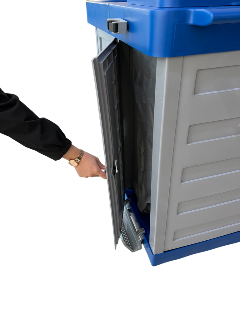 IMEC MX202 -JANITOR CART WITH LID,DOOR,DOUBLE BUCKET,DOWN PRESS WRINGER ...